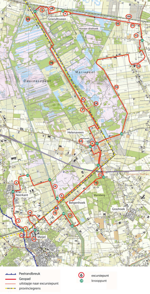 Geopad Verheven Peel - Fietsroute 40 km. – Webshop Hart van Limburg